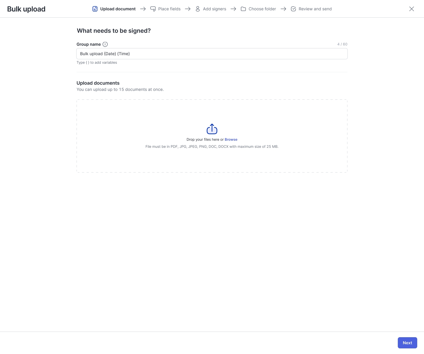 How to Use the Bulk Upload Feature on Mekari Sign – Mekari Help Center