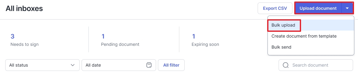 How to Use the Bulk Upload Feature on Mekari Sign – Mekari Help Center