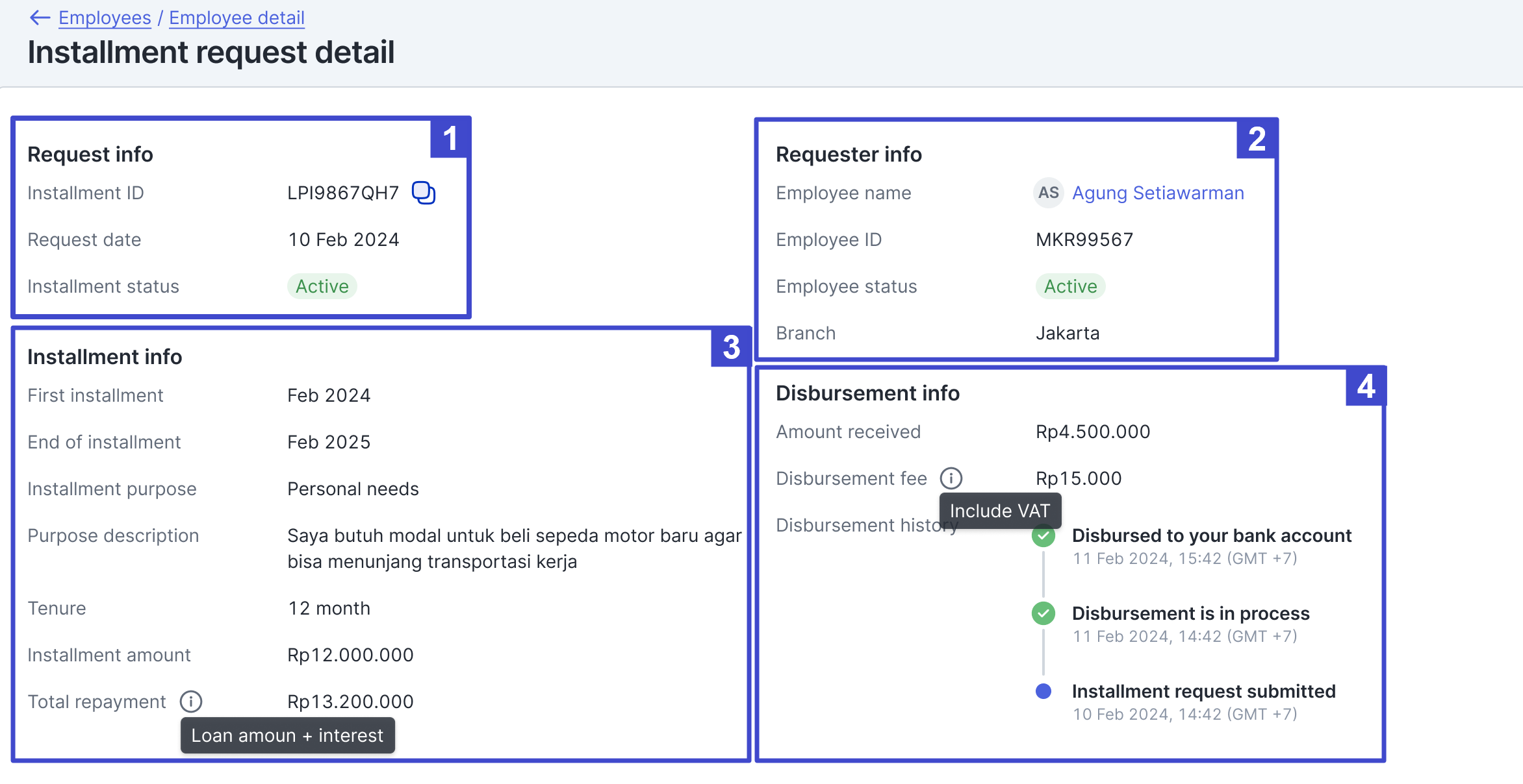 Sekilas tentang Flex Installment Request Detail pada Employee Detail ...