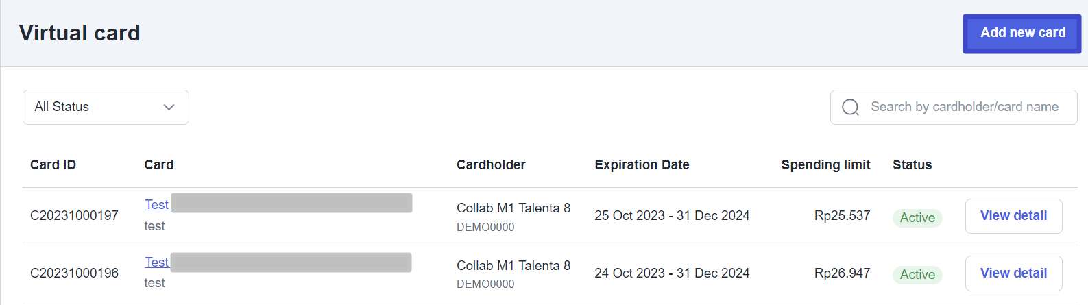 Bagaimana Cara Membuat Virtual Corporate Card (Admin/Card Admin/Super ...