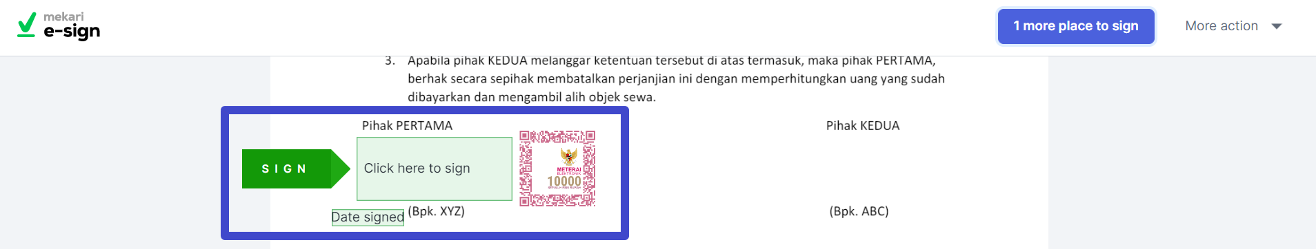 Bagaimana Cara Memberikan eSignature melalui Website Mekari Sign ...